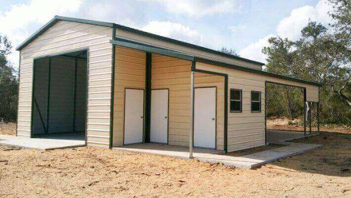 30x70 Custom Metal Building - American Metal Structures