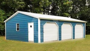 22x36 Three Car Side Entry Garage | 3 car Garage with Side Entry