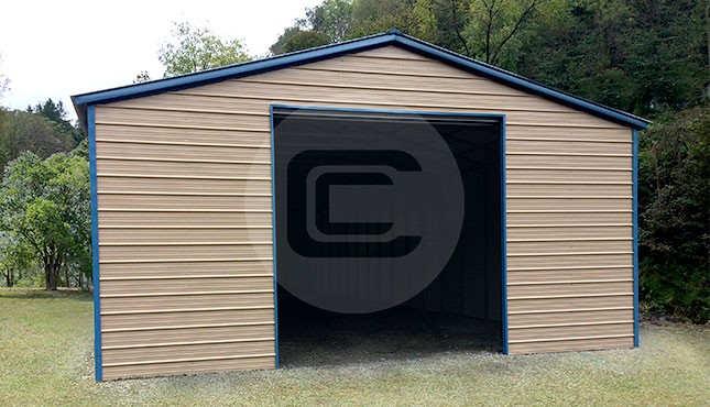 28x70 Metal Building | Enclosed Steel Structure