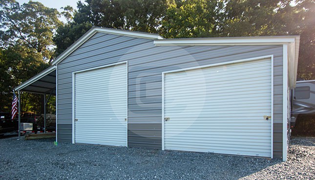 42x26x12 Metal Barn Building | 42x26x12 Vertical Roof Metal Barn