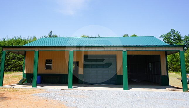 52x50 Side Entry Garage | 52 x 50 Steel Garage Building Prices