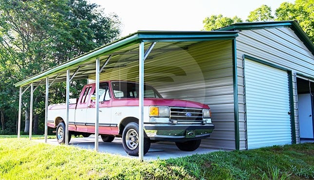 44x25x10 Combination Utility Building | 44x25x10 Metal Barn Building