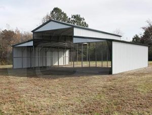Raised Center Barn | Standard Raised Center Roof Barn 44x41