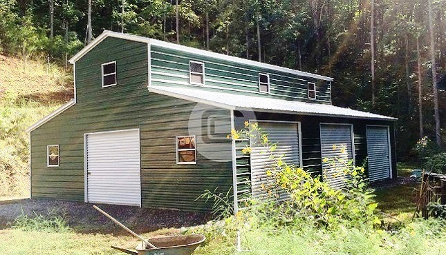 Raised Center Aisle Barn Kit - Raised Center Metal Barn for Sale