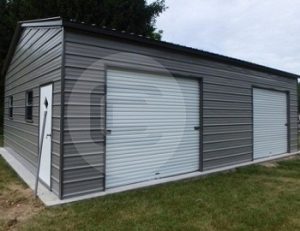 22x31 Side Entry Garage - American Metal Structures